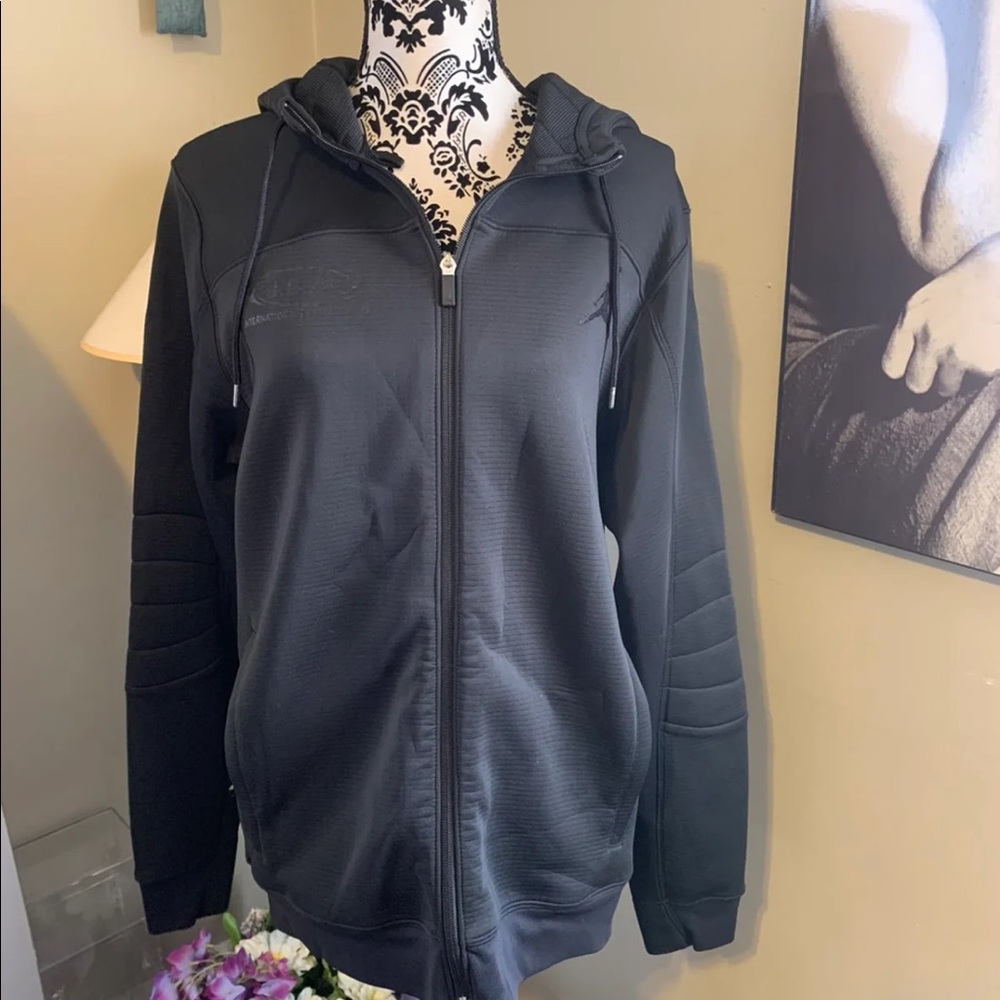 Mens Air Jorden Jumpman Embroidered Full Zip Hoodie S… - Gem
